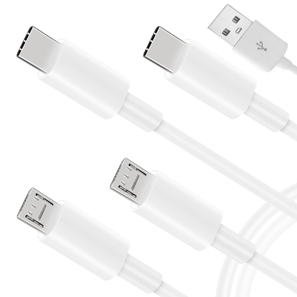 4-Way USB Charging Cable, Portable 1 in 4 Out Multi-port Charge Cord ...