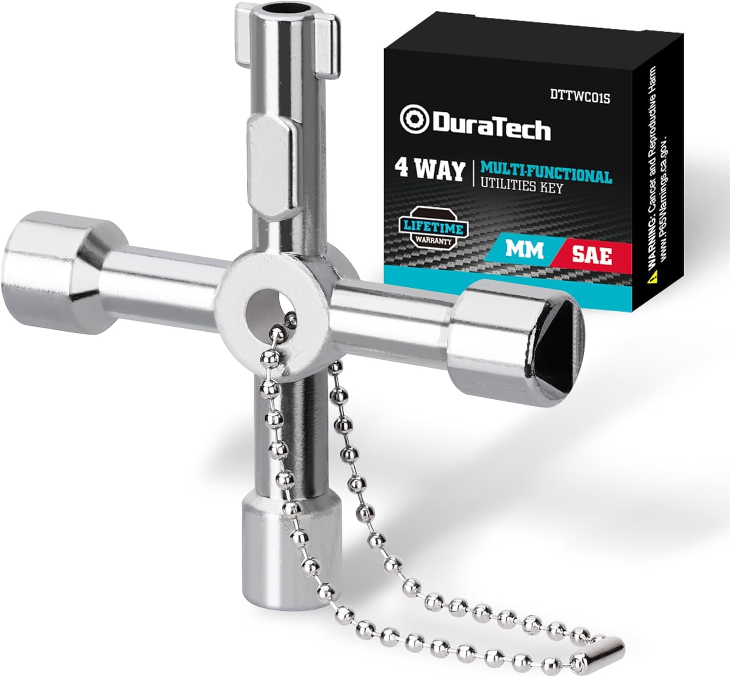 4 Way Utility Key, Multi-functional Water Key, 1-Pack, for Valve ...