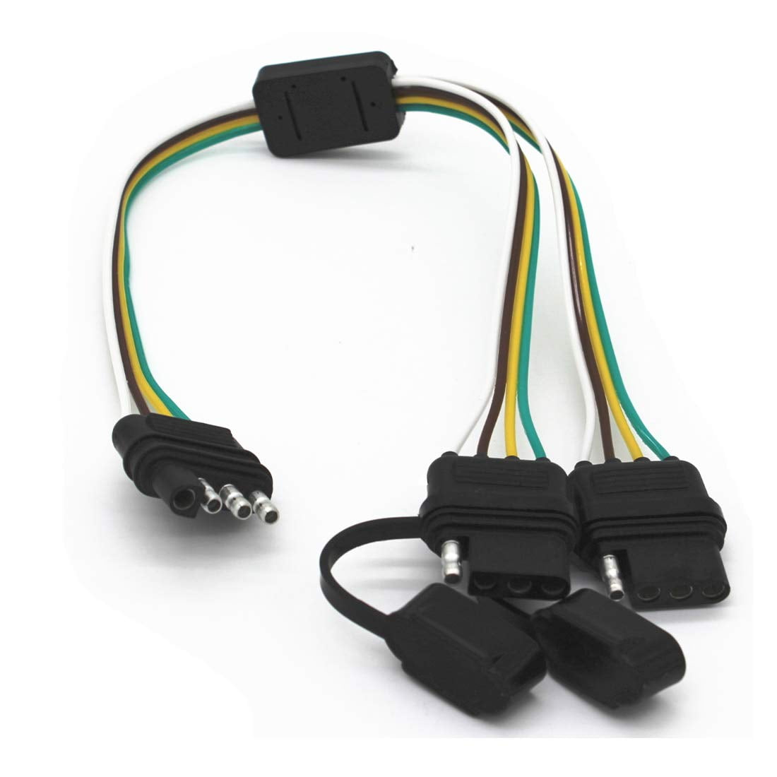 4 Way Y-Splitter Plug Universal for Tailgate Light Bar and Trailer ...