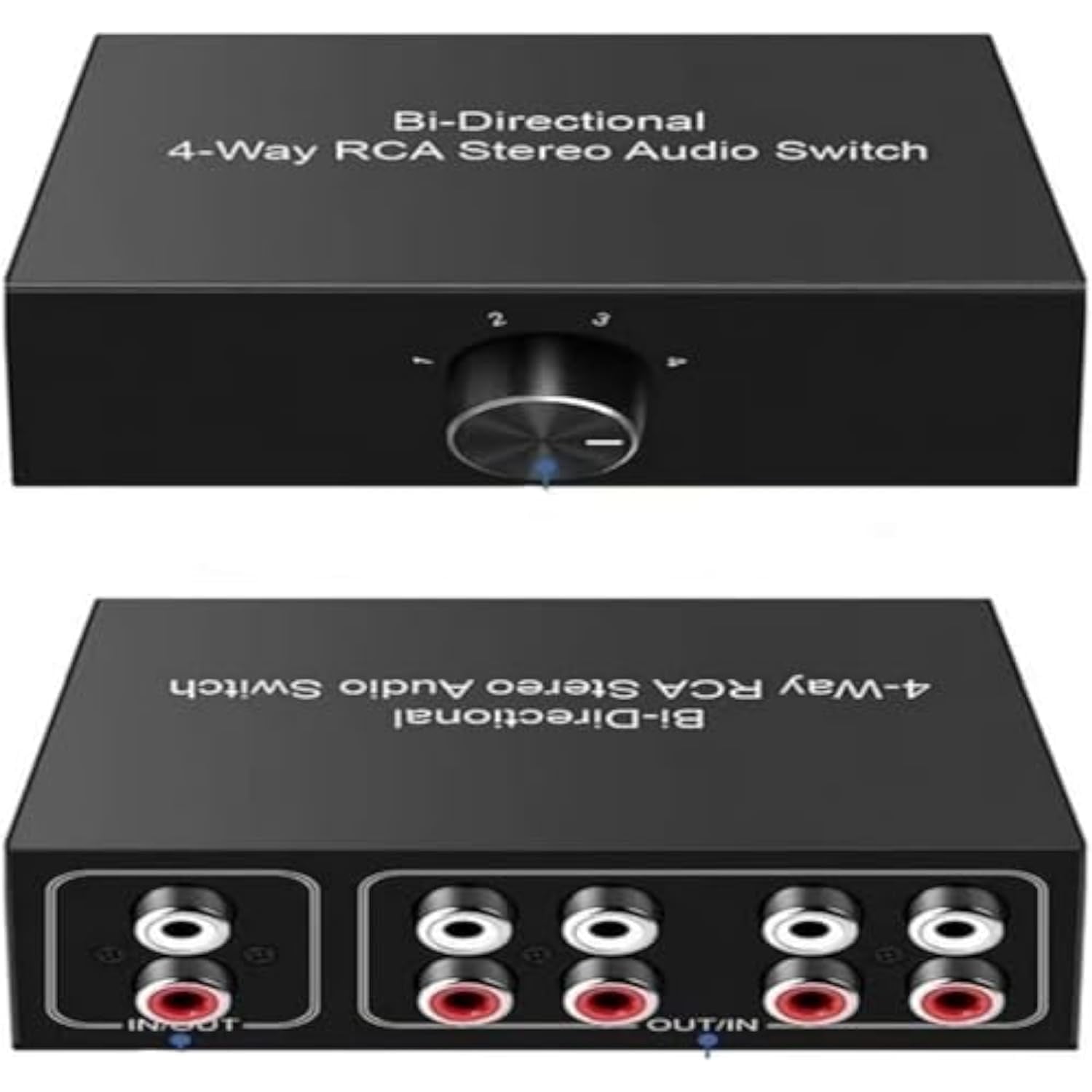 4-Way Bi-Directional L/R Stereo Audio Selector - Walmart.com