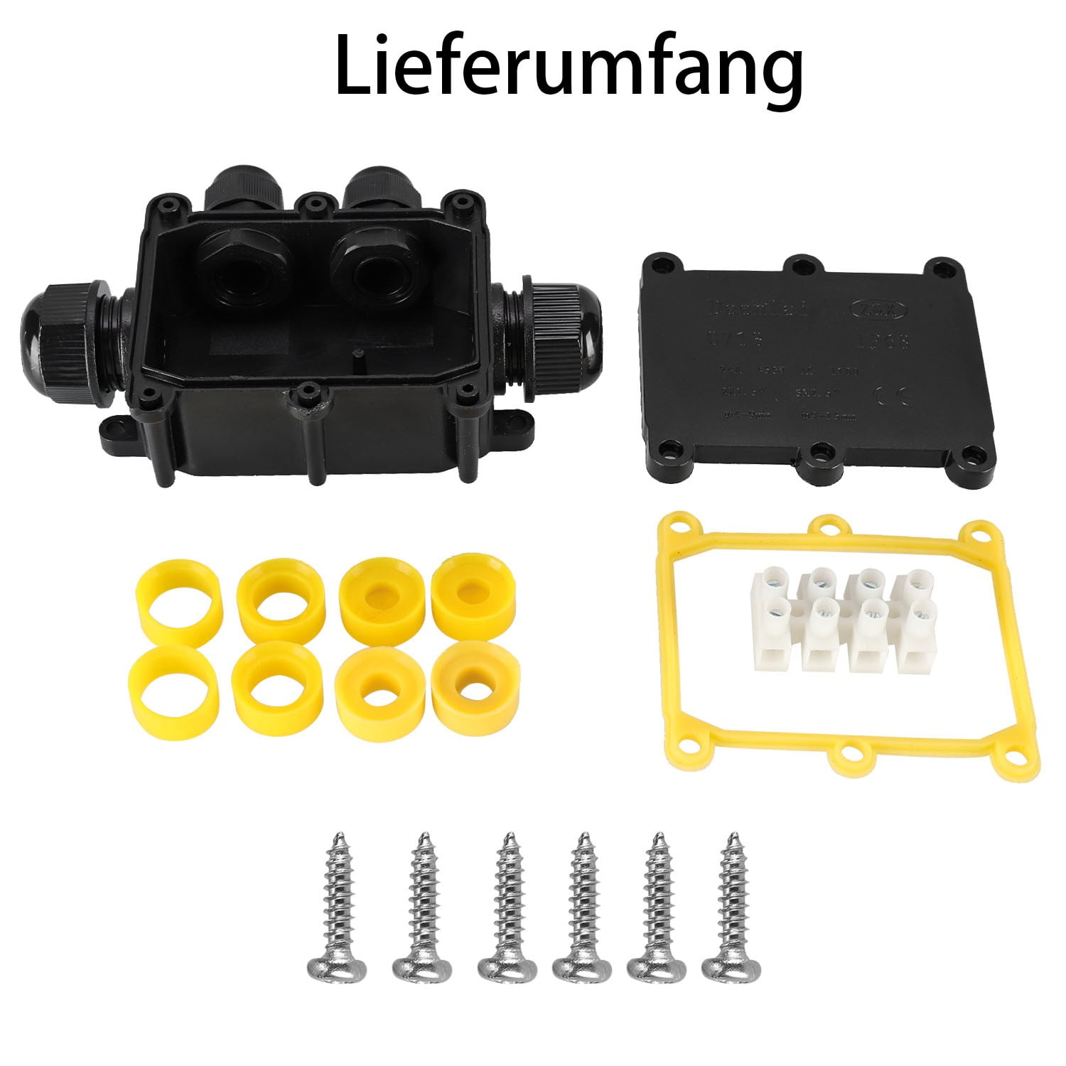 4 Wege Wasserdichte Abzweigdose Verteilerdose Anschlussdose Ip68 450V ...