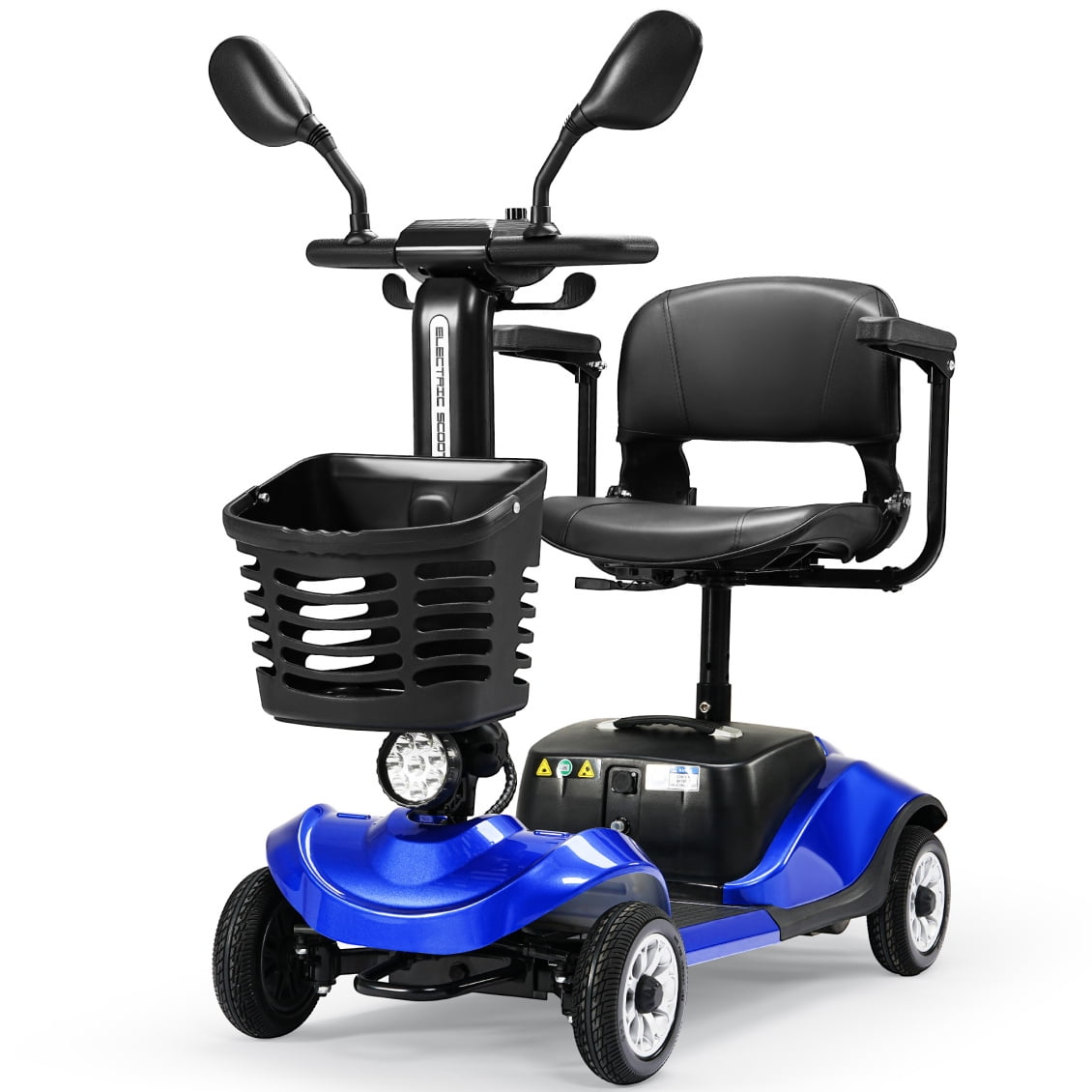 4 Wheel Mobility Scooter with Display, Foldable Electric Scooter for ...