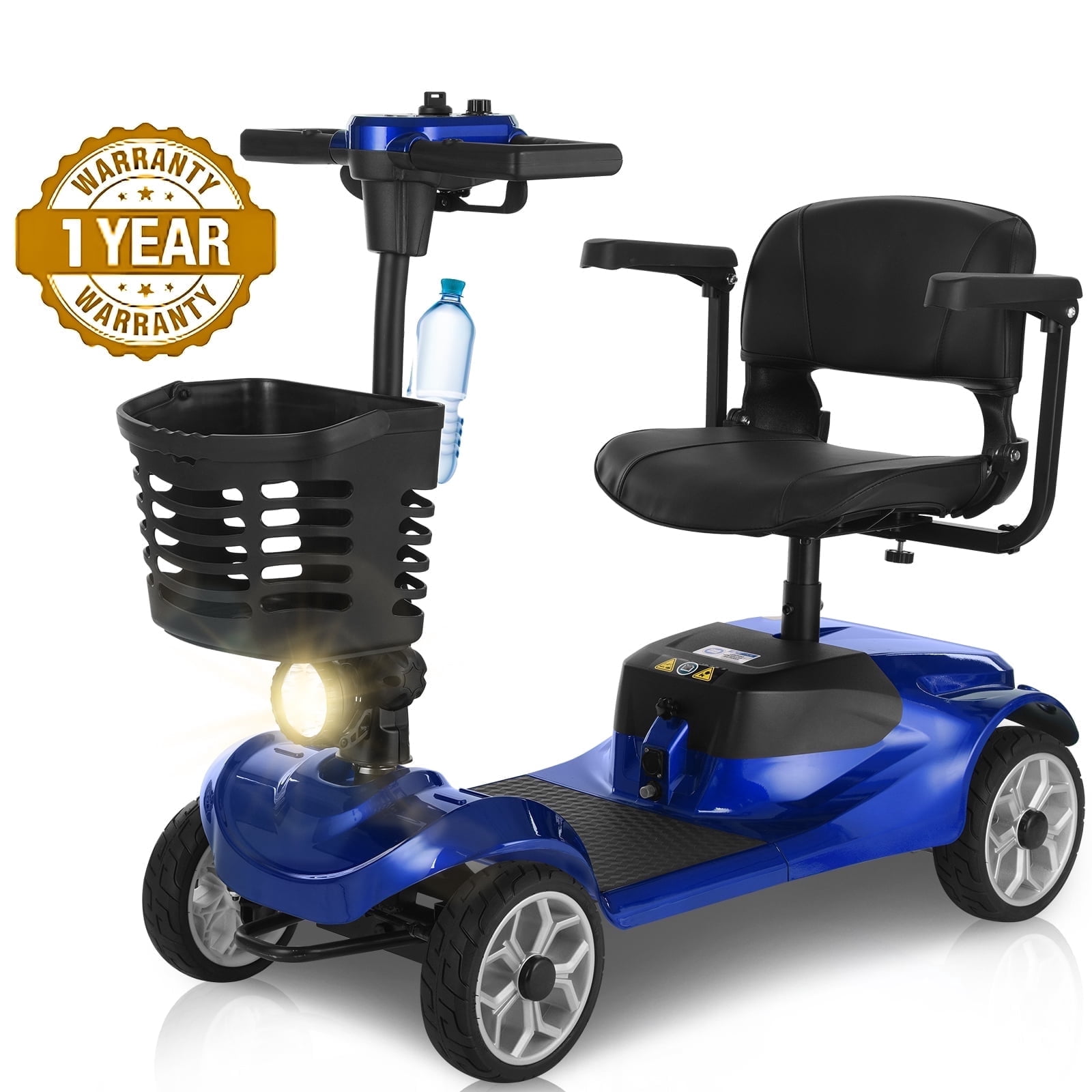 4 Wheel Mobility Scooter for Seniors&Adults,15 Miles Foldable Electric ...