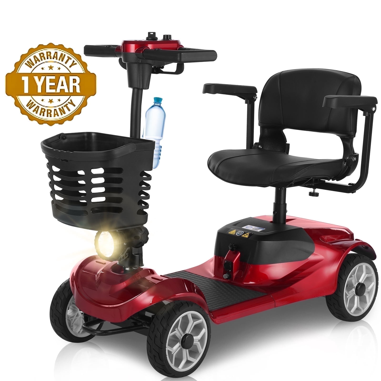 Mbxcooter Electric Mobility Scooter, 4 Wheel Foldable Design, 15 Mile ...