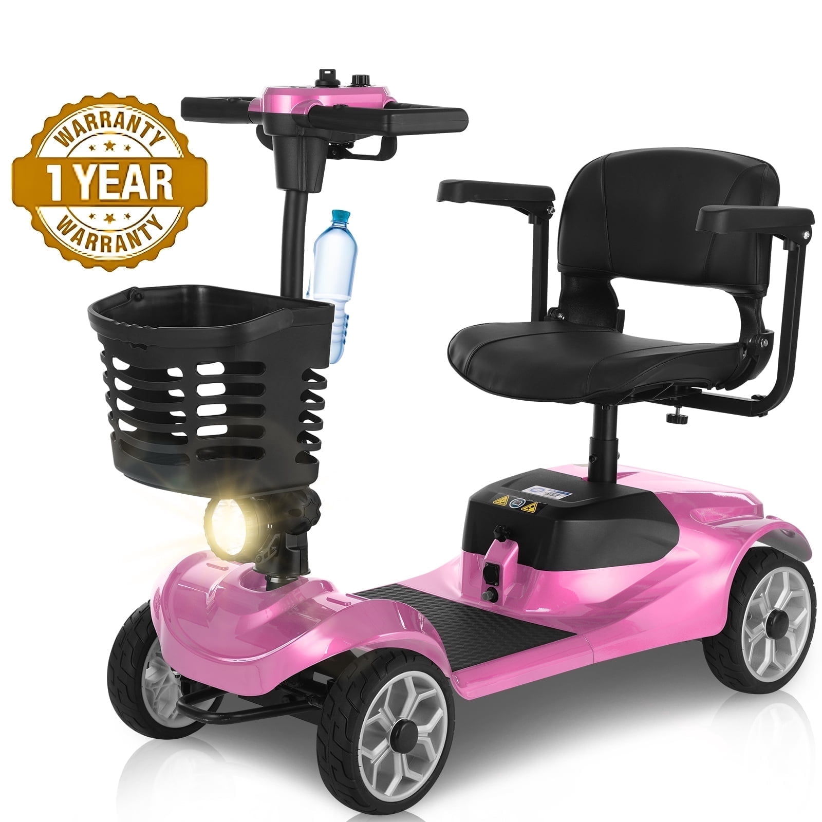 4 Wheel Mobility Scooter for Seniors&Adults,15 Miles Foldable Electric ...