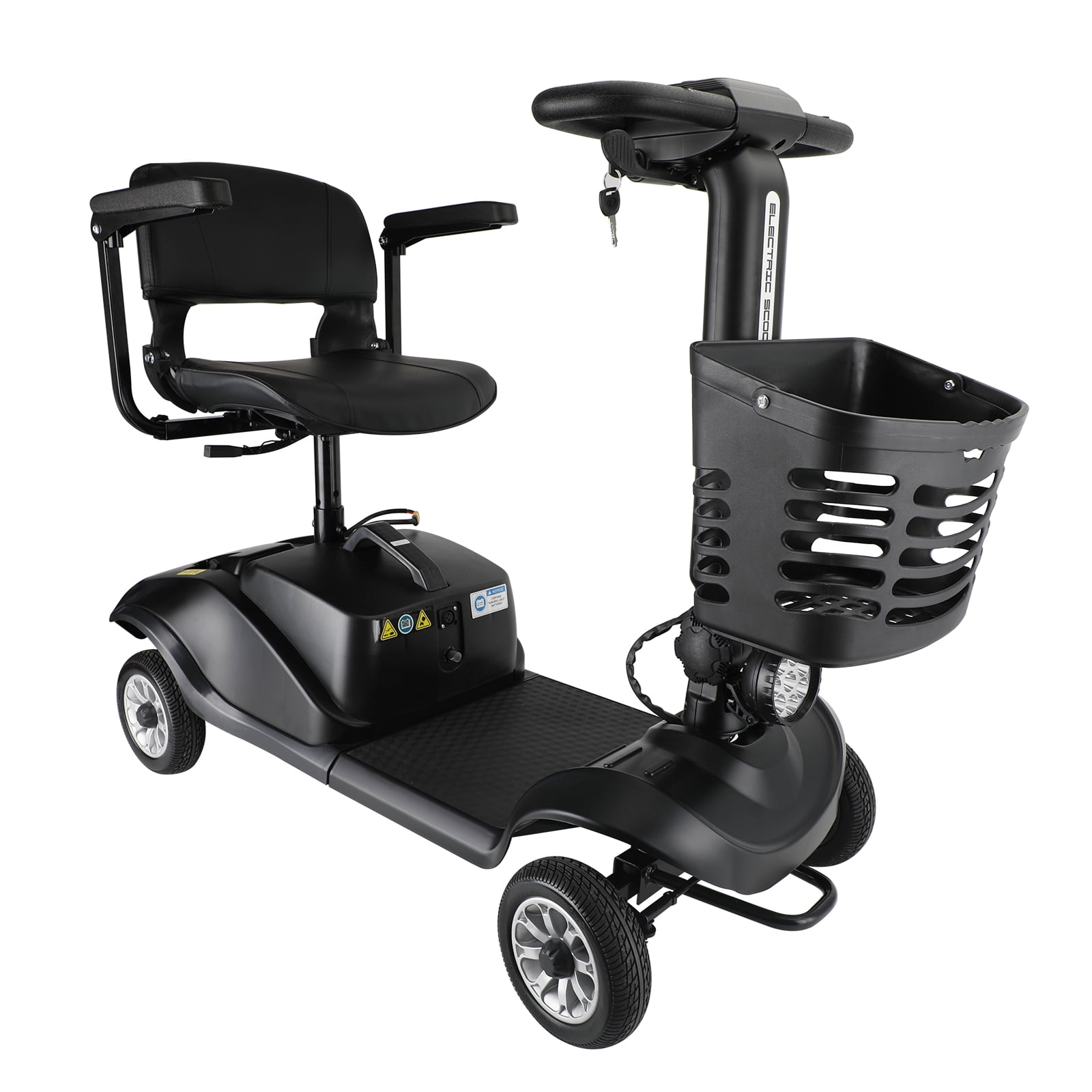 4-Wheel Mobility Scooter for Adults - Easy-Fold Electric Power Chair ...