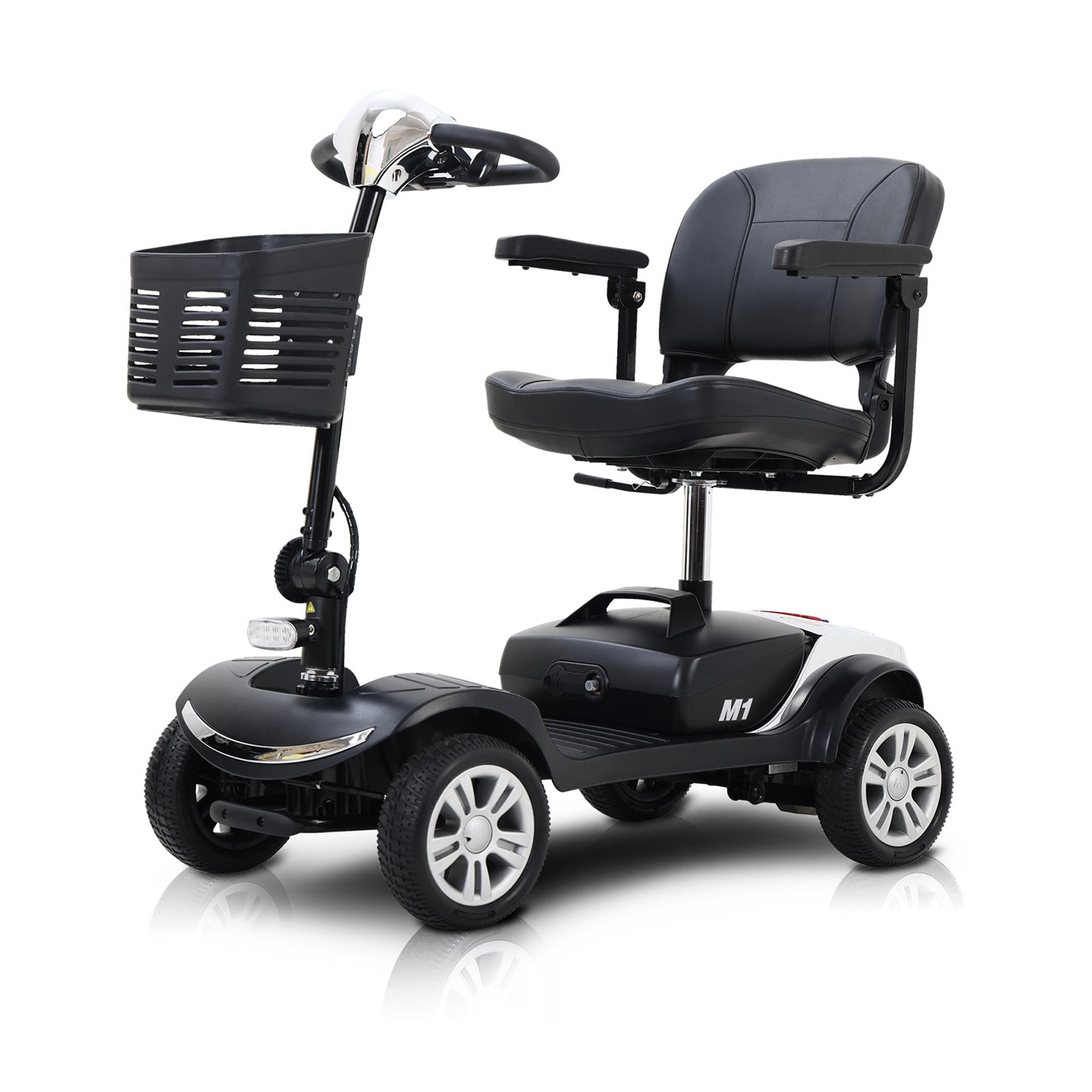4 Wheel Mobility Scooter with Charger Basket,Heavy Duty Power Electric ...