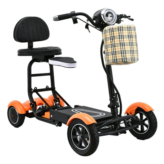 4 Wheel Motorized Foldable Portable Electric Scooter for Adults and ...