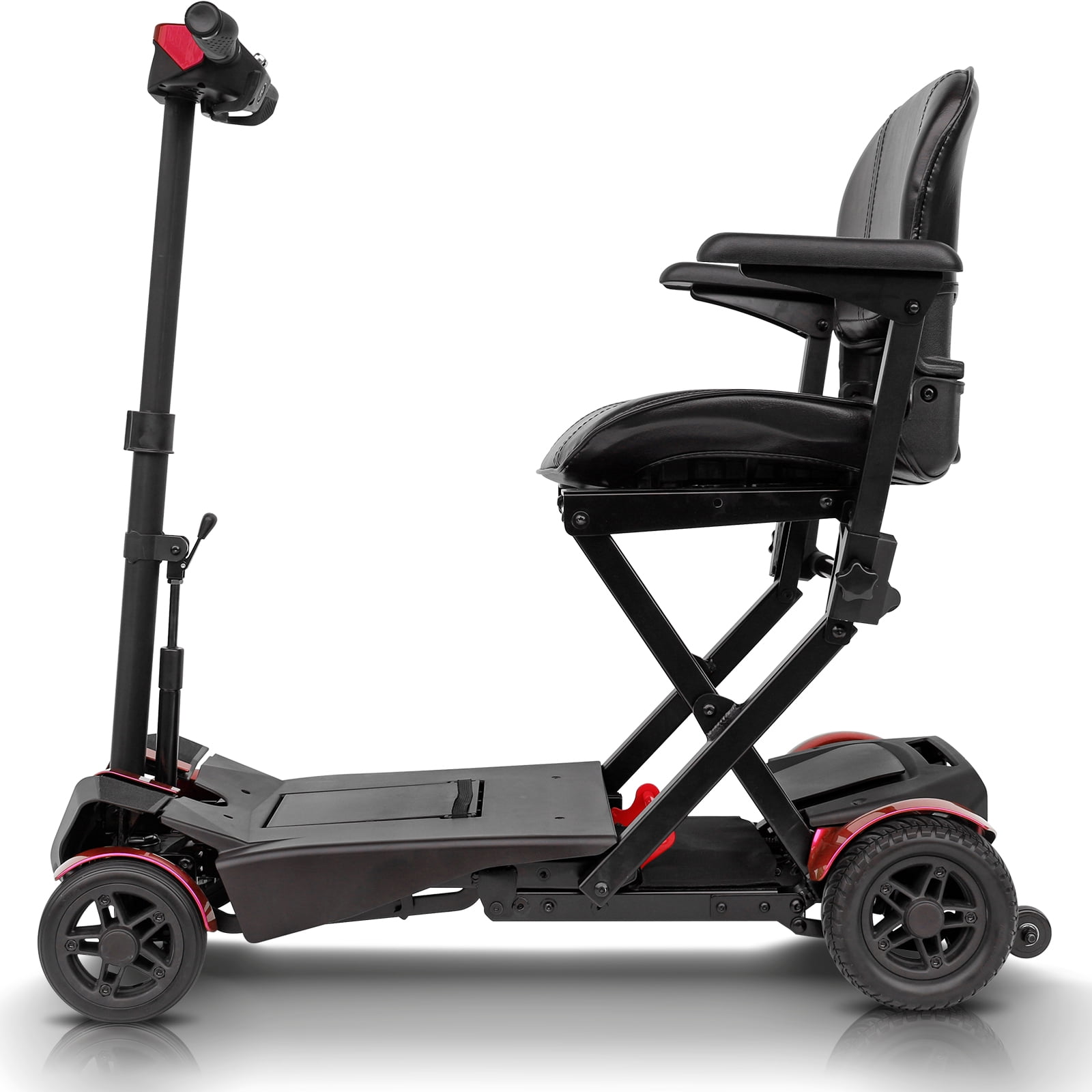 4 Wheel Remote Control Folding Mobility Scooter for Adults and Seniors ...