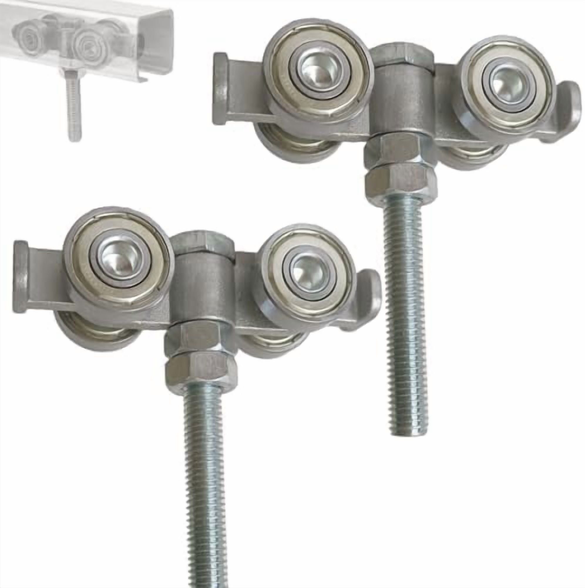 4 Wheel Rolley Assembly,Strut Channel Trolley Rollers Wheel for 1-5/8 ...