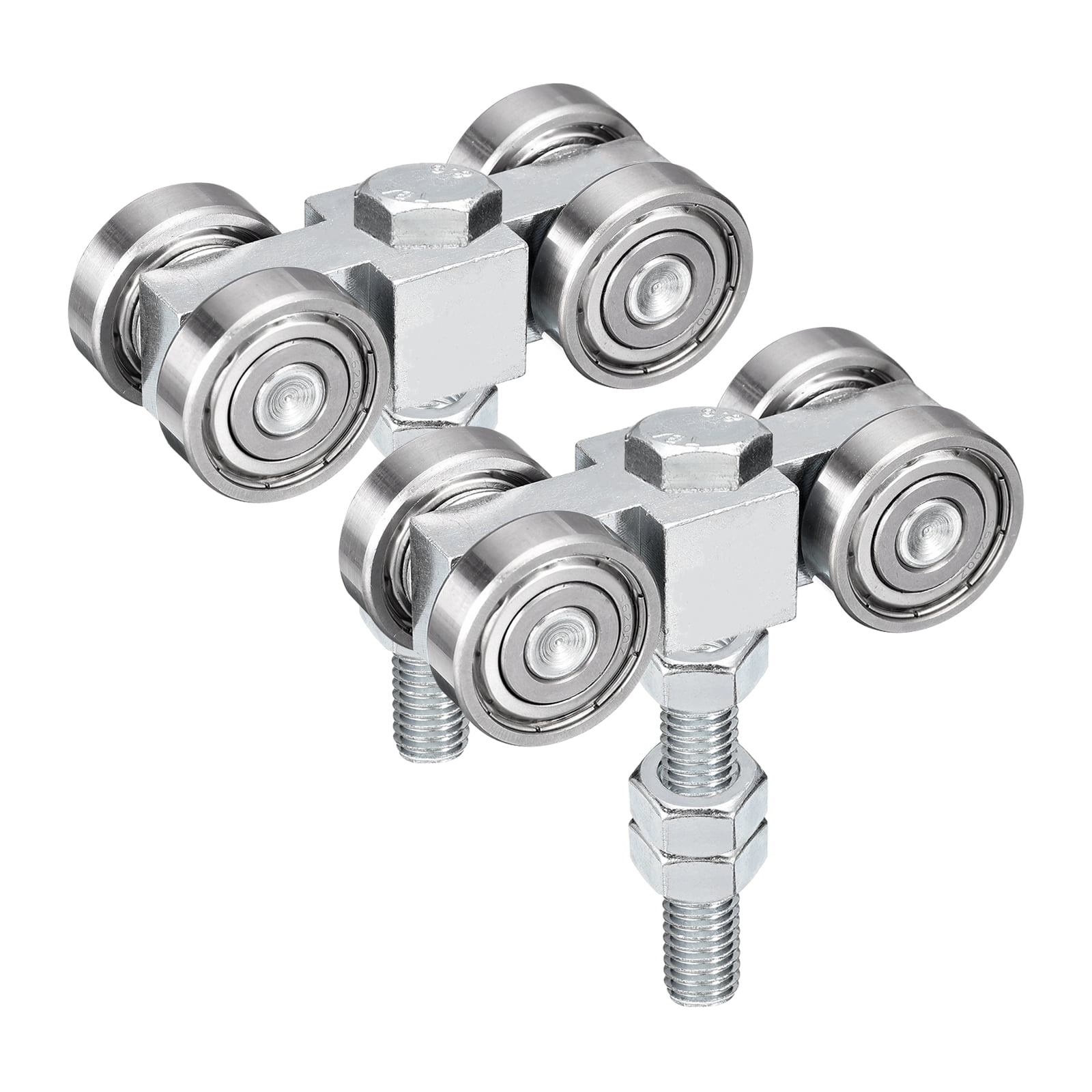 4 Wheel Silent Trolley with Rollers, Iron Bearing Trolley Assembly with ...