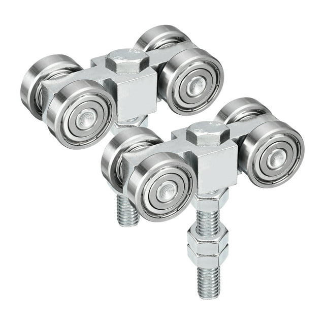 4 Wheel Silent Trolley with Rollers, Iron Bearing Trolley Assembly with ...