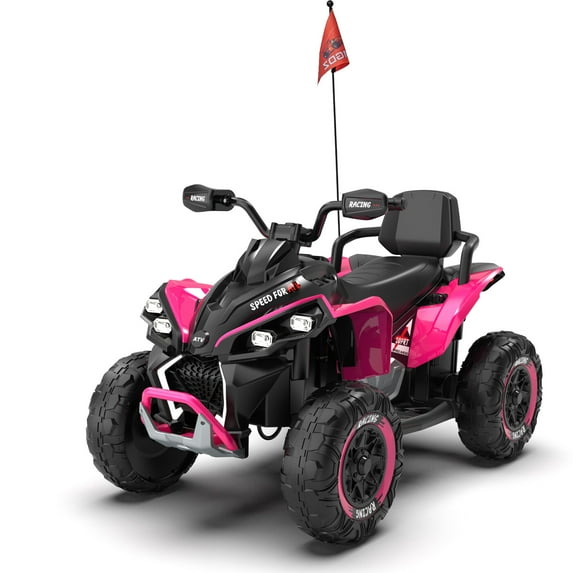 4 Wheeler Kids ATV Ride On Car, 24V Battery Powered Motorcycle with ...