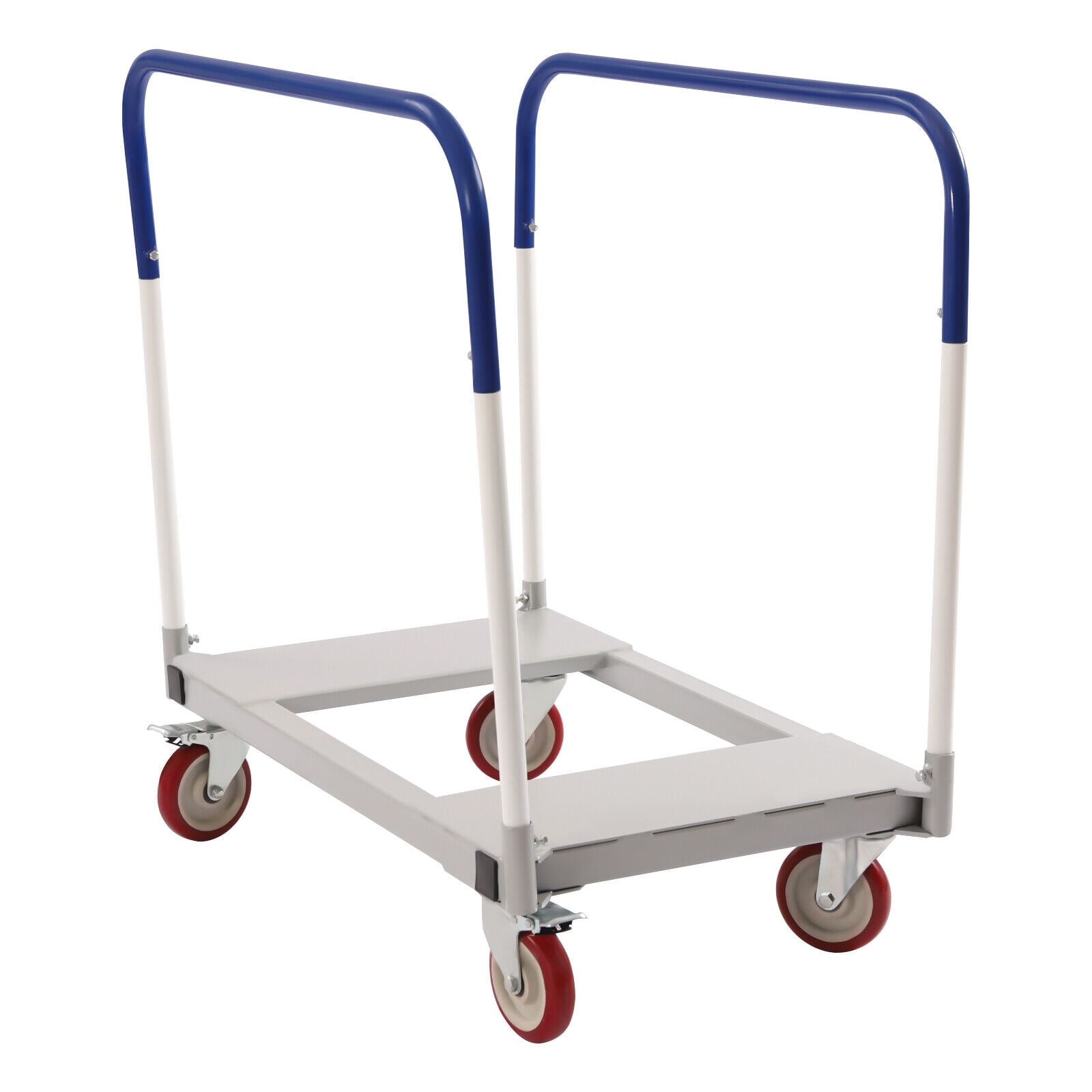 4 Wheels 1500 lbs Professional Panel Cart Dolly Rectangular Low Noise ...