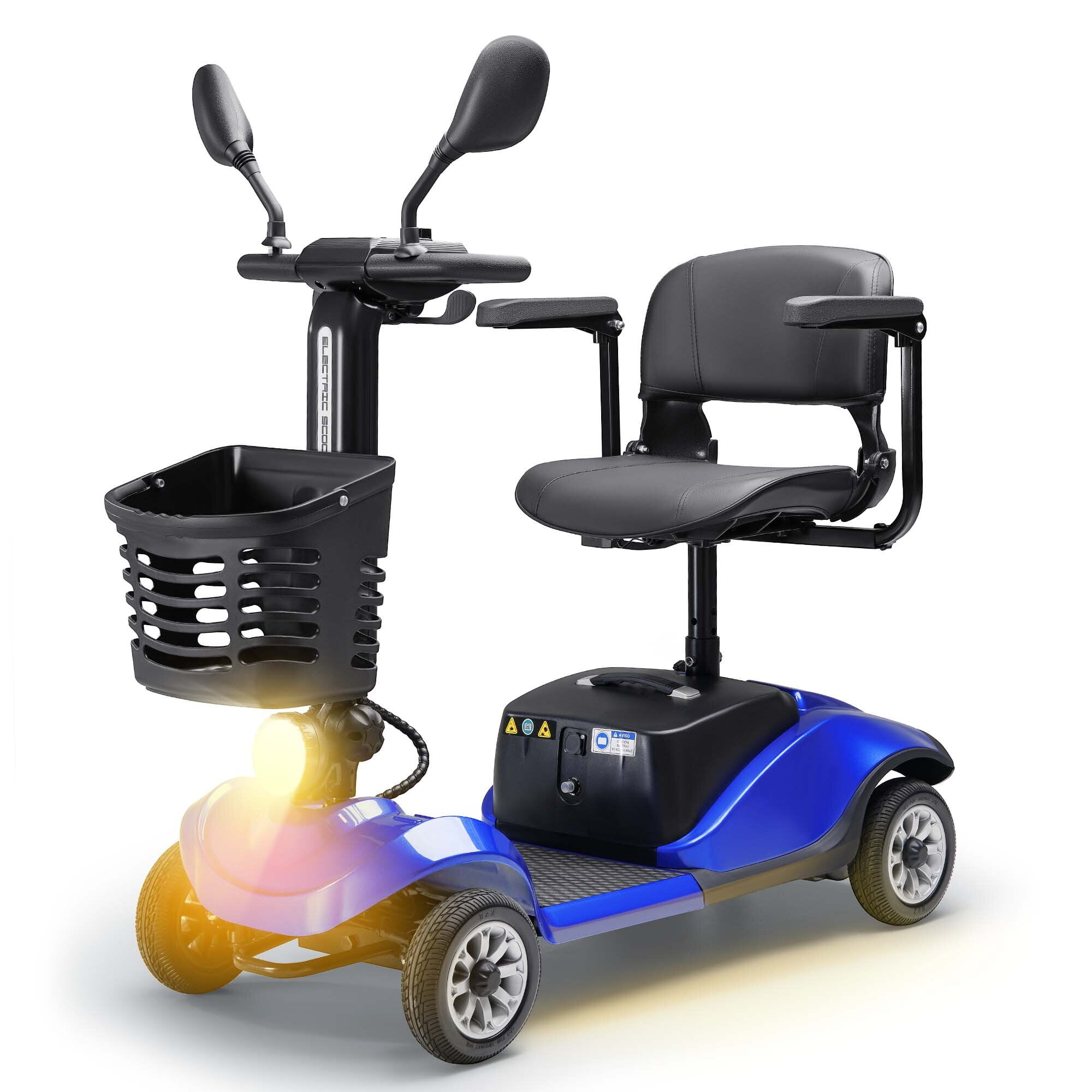 Morrean 4 Wheels Folding Travel Mobility Scooter for Senior, Electirc ...