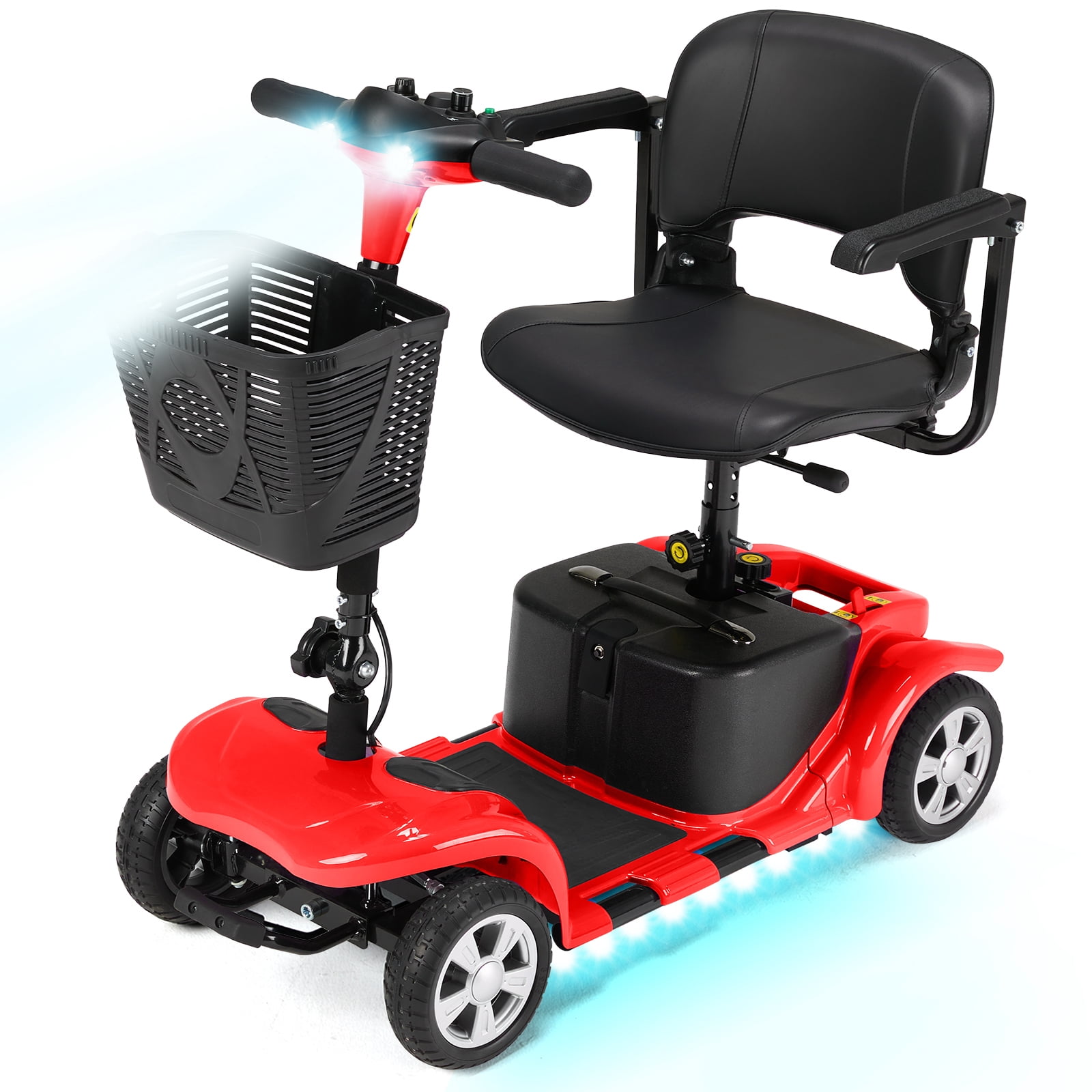 4 Wheels Mobility Scooter for Seniors, Tcdjtc Motorized Scooter for ...