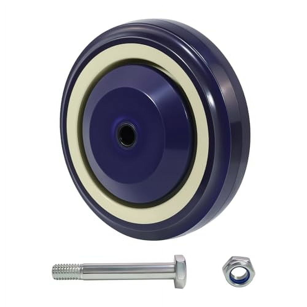 4" Wheels for Cart, 3/8" Axle Shopping Cart Replacement Wheels ...