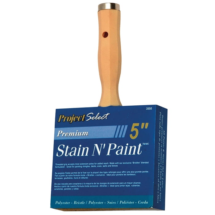 4" White Chinese Bristle Paintbrush Linzer Products Linzer Brush 3550-4 ...