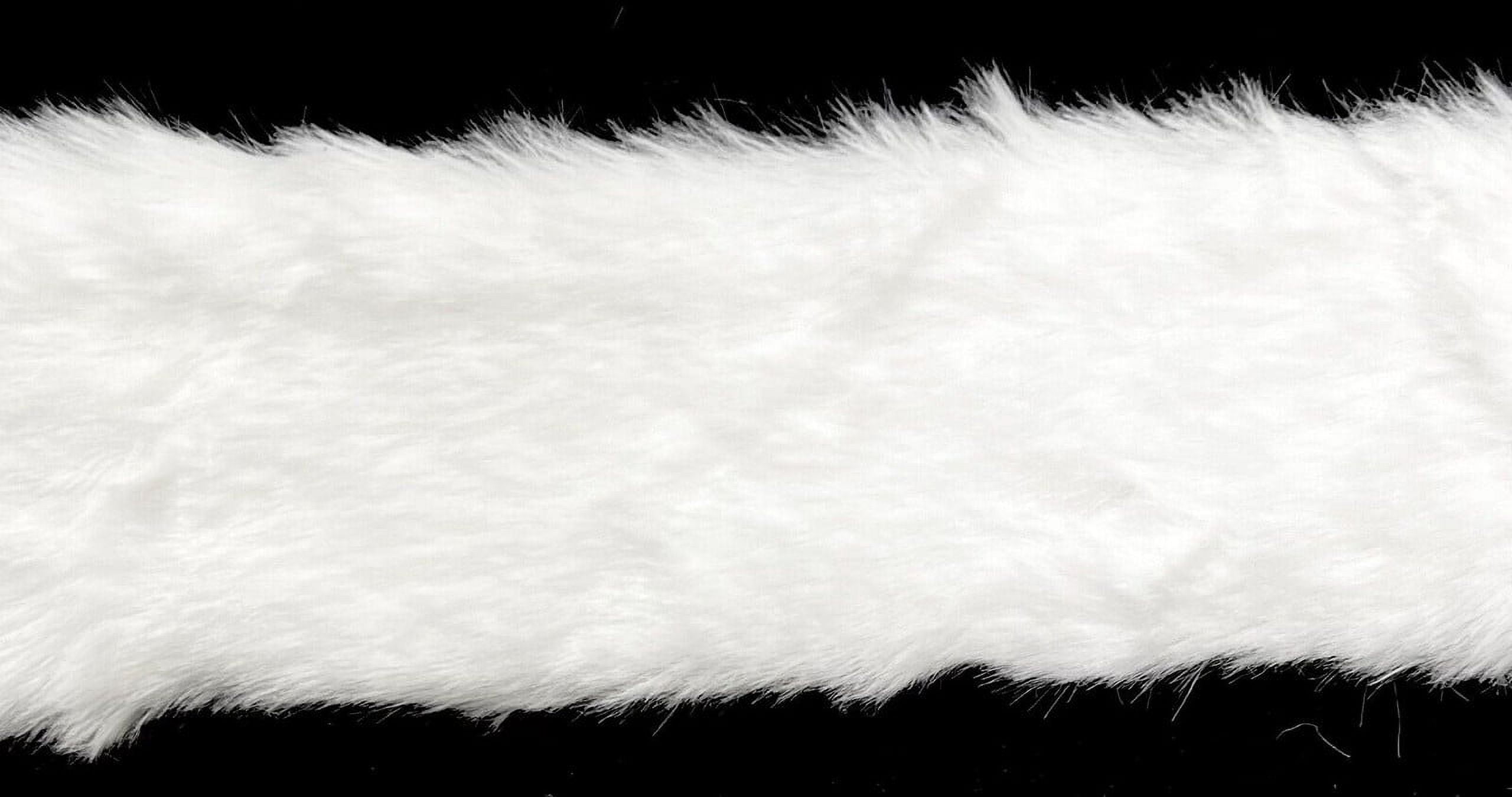 4" White Faux Fur Trimming - 4 Continuous Yards! - Walmart.com