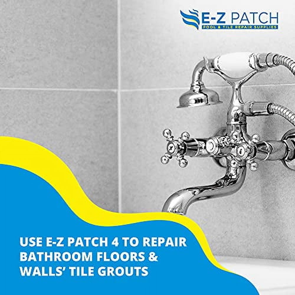 4 White Pool Tile Grout for DIY & Pro Repairs - Color Adjustable Grout ...