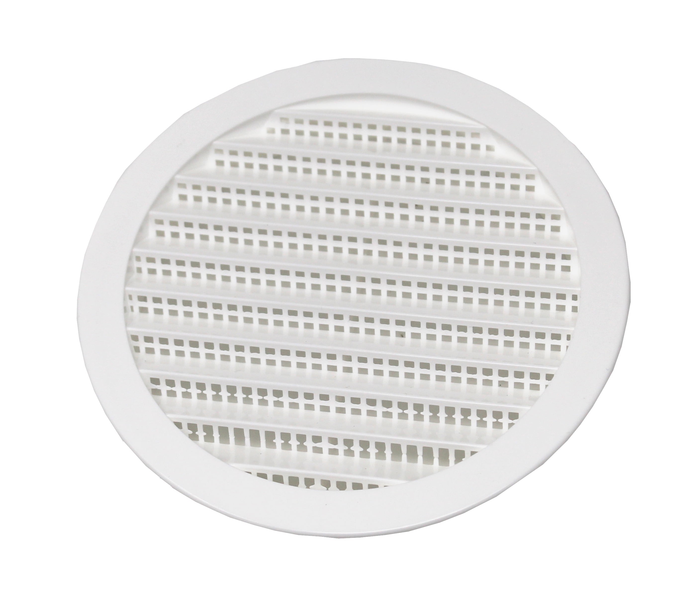 4" White Round Plastic Louver Soffit Air Vent - Walmart.com