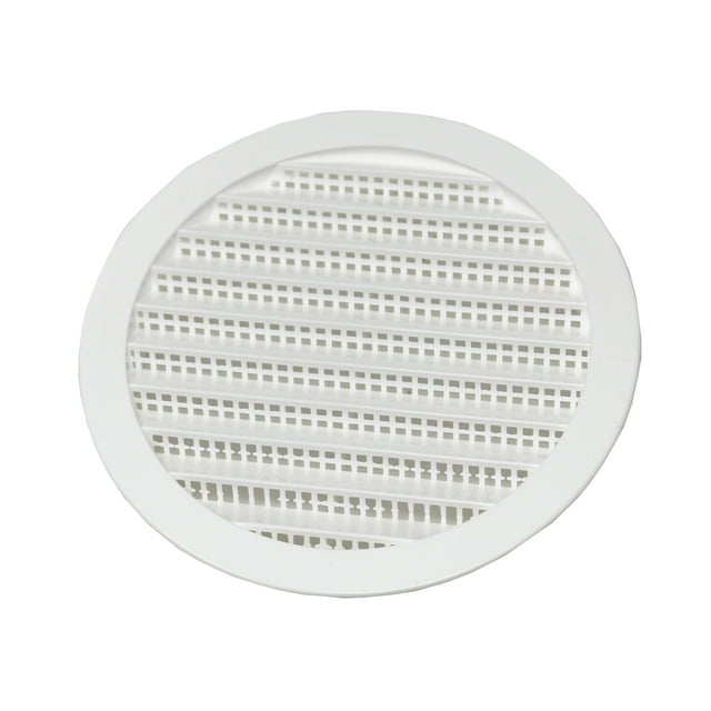 4" White Round Plastic Louver Soffit Air Vent - Walmart.com