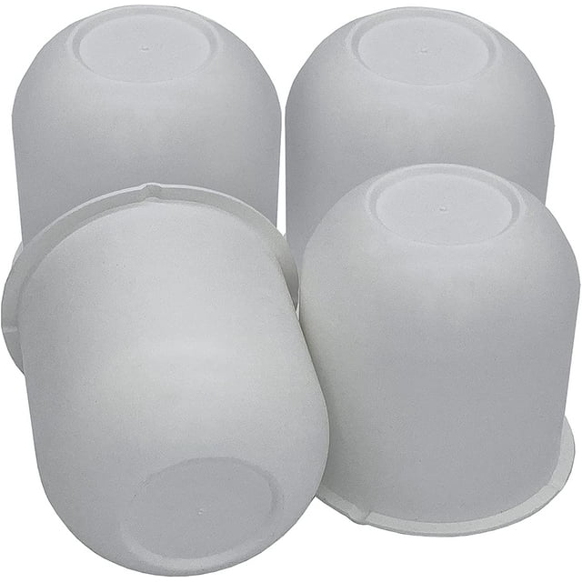 Automotive Authority 3.125" Wheel Covers & Hub Caps White fits Camper ...