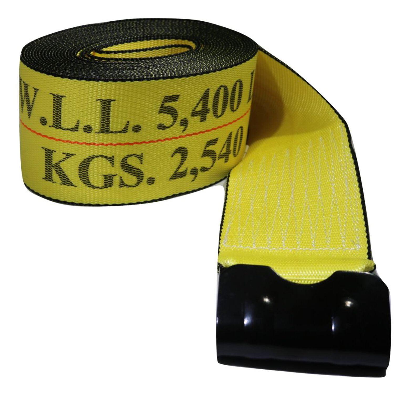 4" Winch Replacement Strap | BUILD YOUR OWN Size: 55 ft, Color: Yellow ...