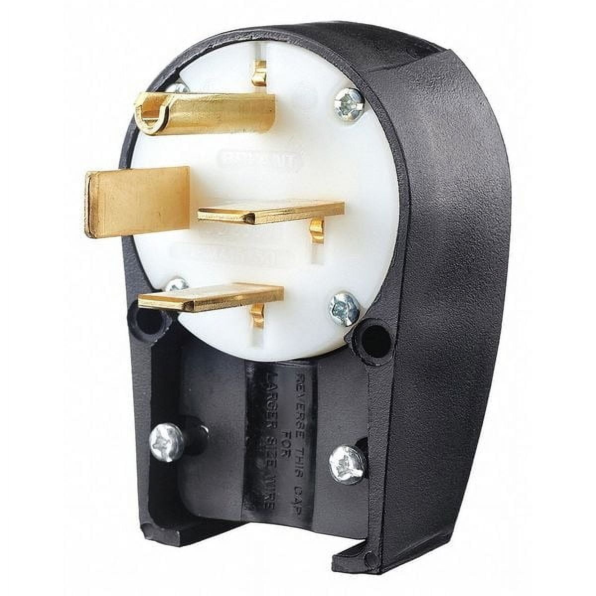 Straight Blade Plug, 15-50P, 50 A, 250V AC, 3 Pole, Screw Terminals ...