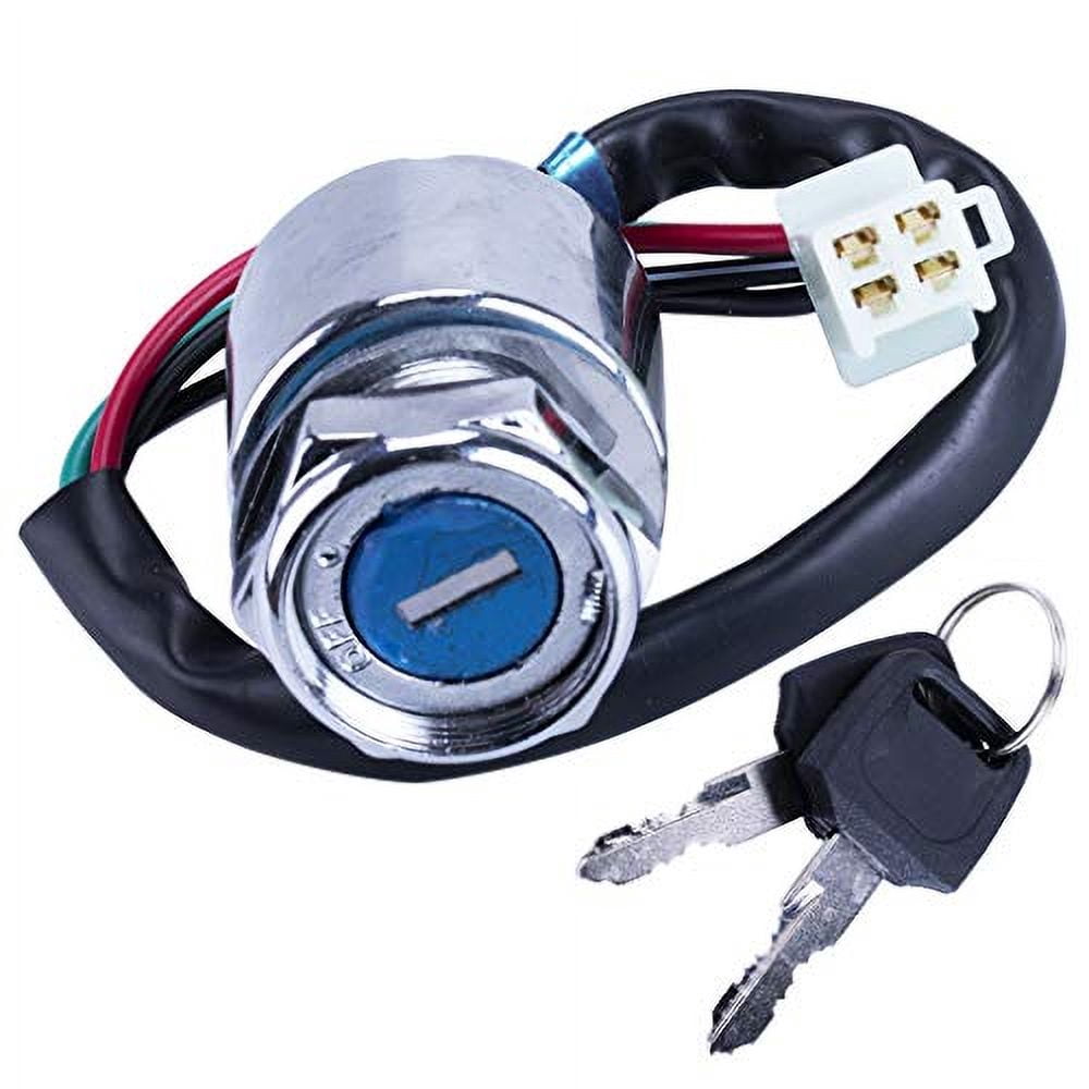 4 Wire Pin Key Ignition Switch for Go Kart ATV Quad Dirt Bike Scooter ...