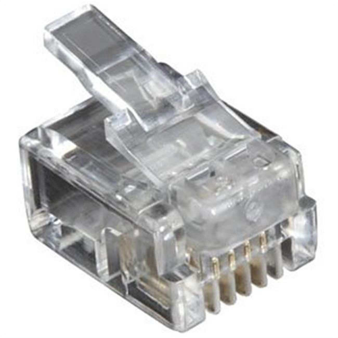4-Wire RJ-11 Modular Connectors - Pack of 100 - Walmart.com