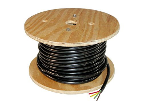 4-Wire Trailer Lighting Cable (04923) Red/Yellow/Green/Brown - 100 Feet ...