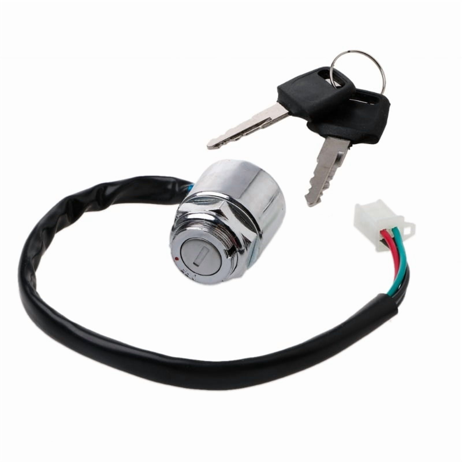 4 Wires ATV Quads Ignition Key Switch For 4 Wheeler Go Kart Motorcycles ...