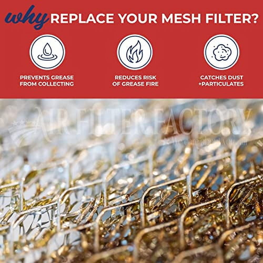 4 X 15 X 3/32 Inches Microwave Oven 12-Layer Aluminum Mesh Grease ...