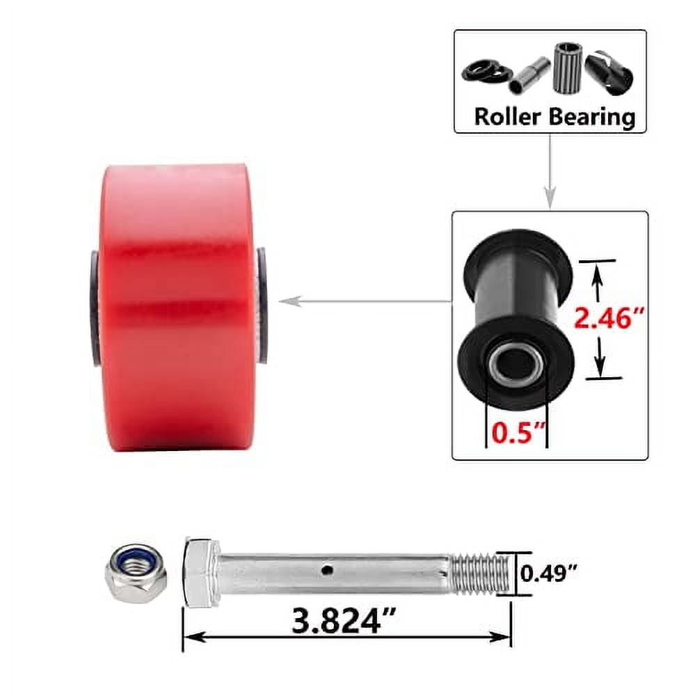 4"X 2" Heavy Duty Casters - Casters Polyurethane Caster with Strong ...