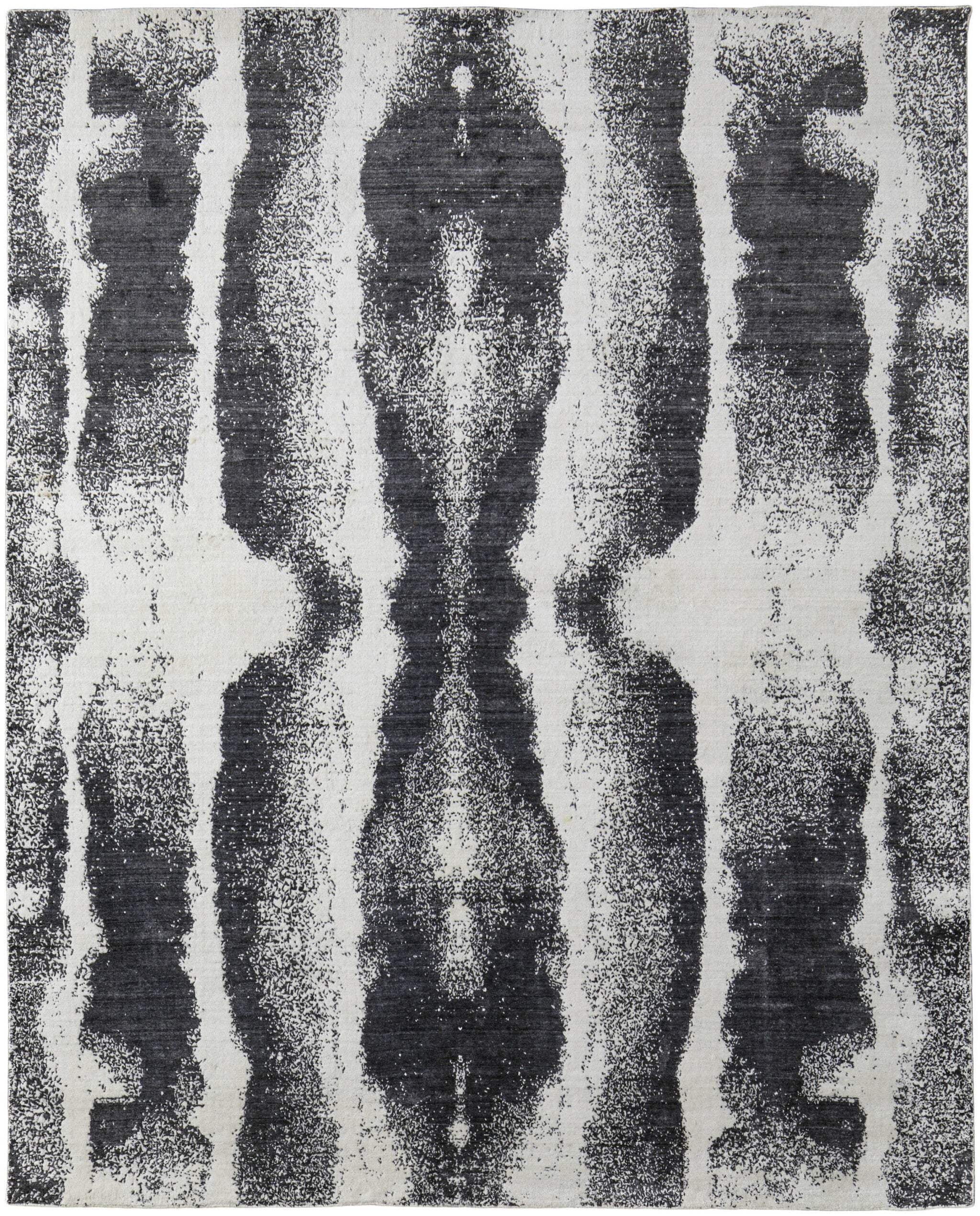 8' X 10' Black and Gray Abstract Hand Woven Area Rug - Walmart.com