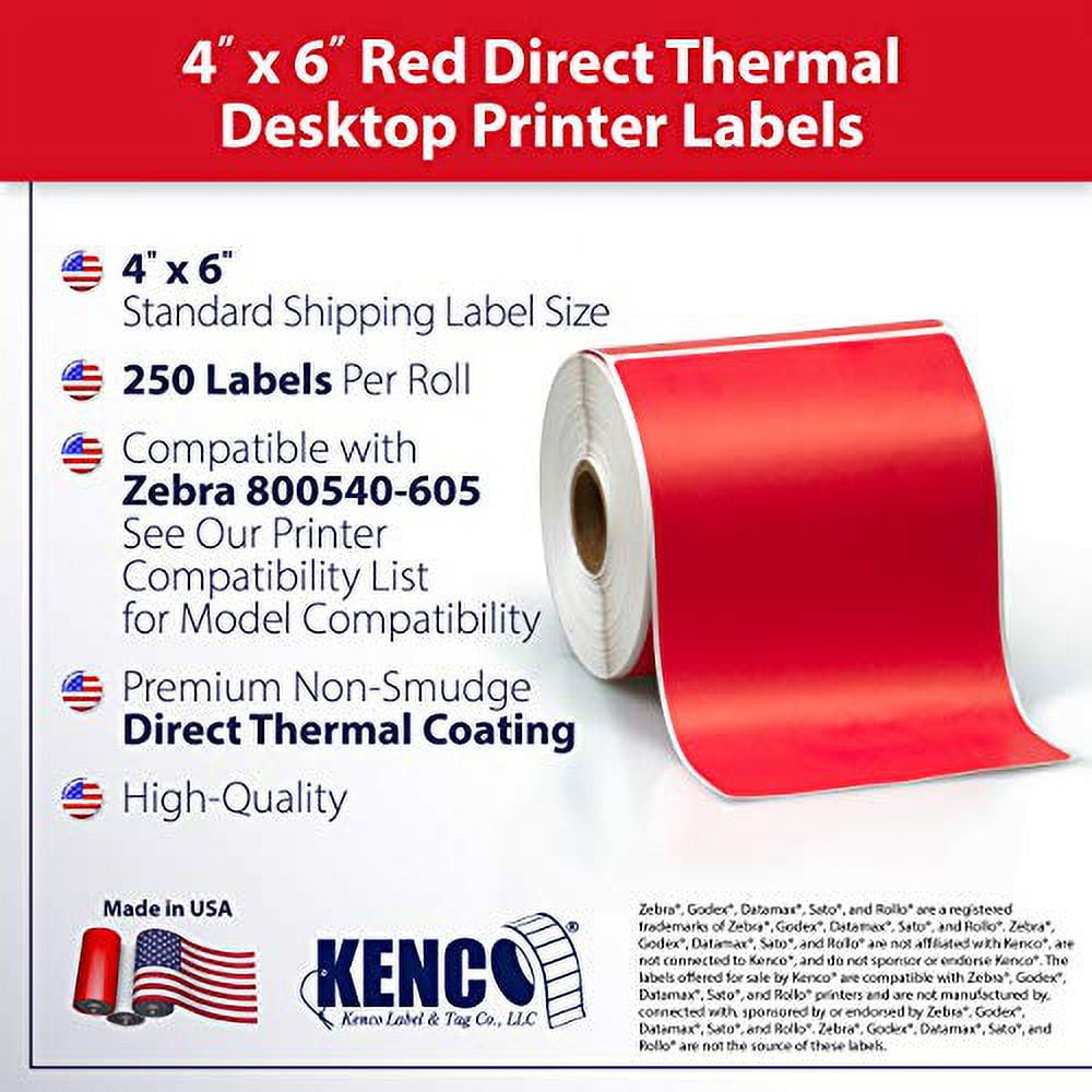 4" X 6" Direct Thermal Perforated Stickers Labels for Shipping Labels ...