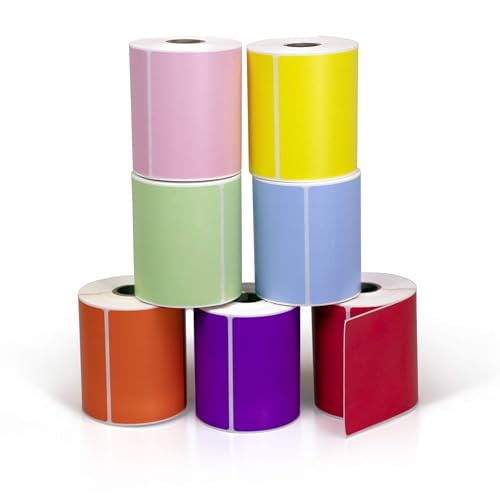 4" X 6" Direct Thermal Perforated Stickers Labels for Shipping Labels ...