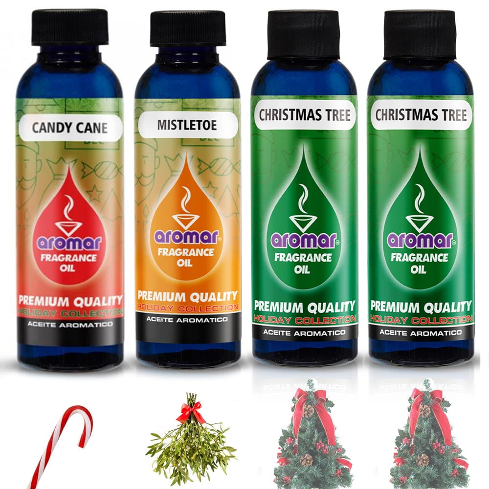 4 X Holiday Fragrance Oils Christmas Tree Apple Cinnamon Champagne ...