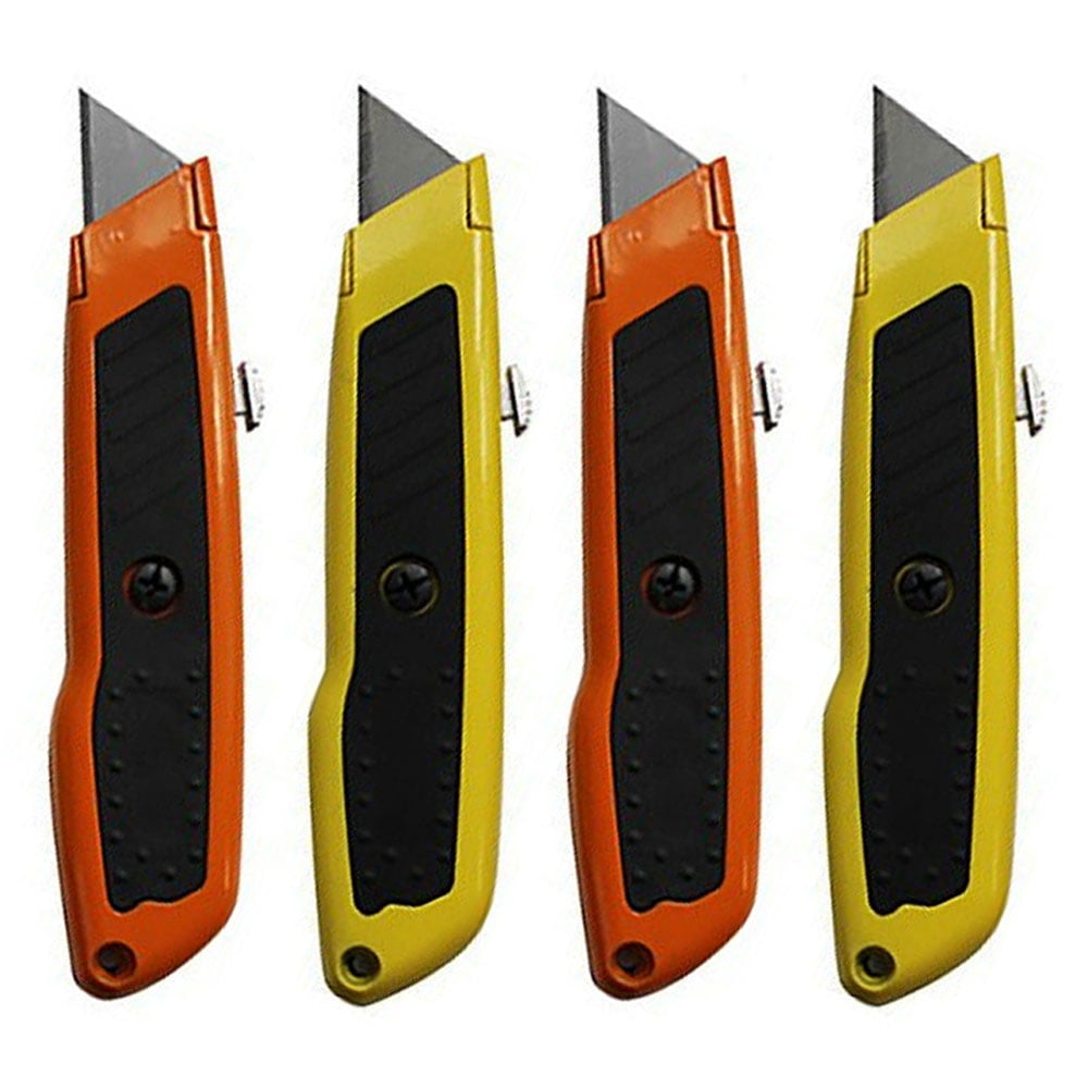 4 X Optic Utility Knife Box Cutter Super Heavy Duty Retractable Razor ...