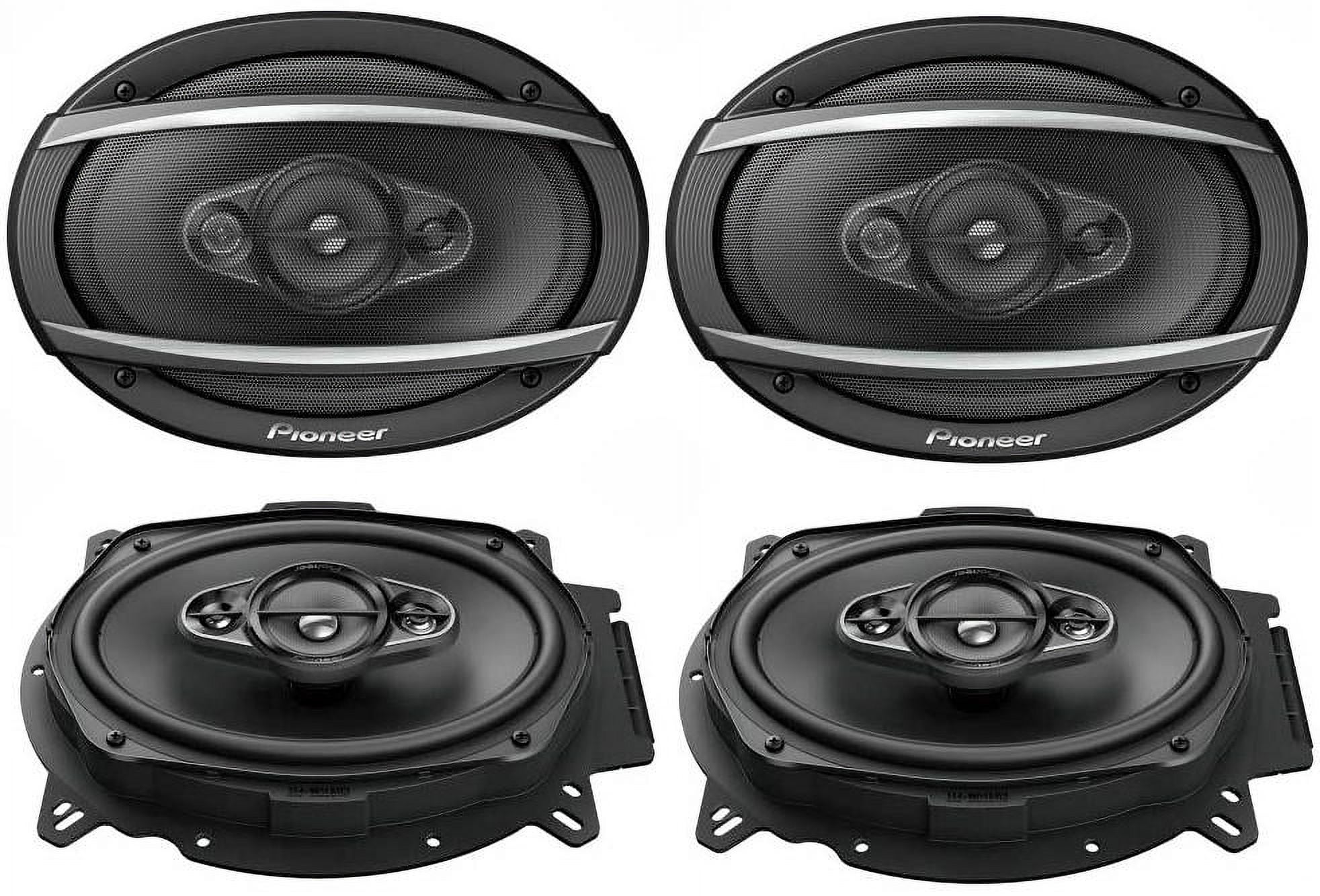 4 X Pioneer TS-A6960F 6" x 9" Inch 3-Way TS Series Coaxial Car Speakers Car Audio Speakers ...