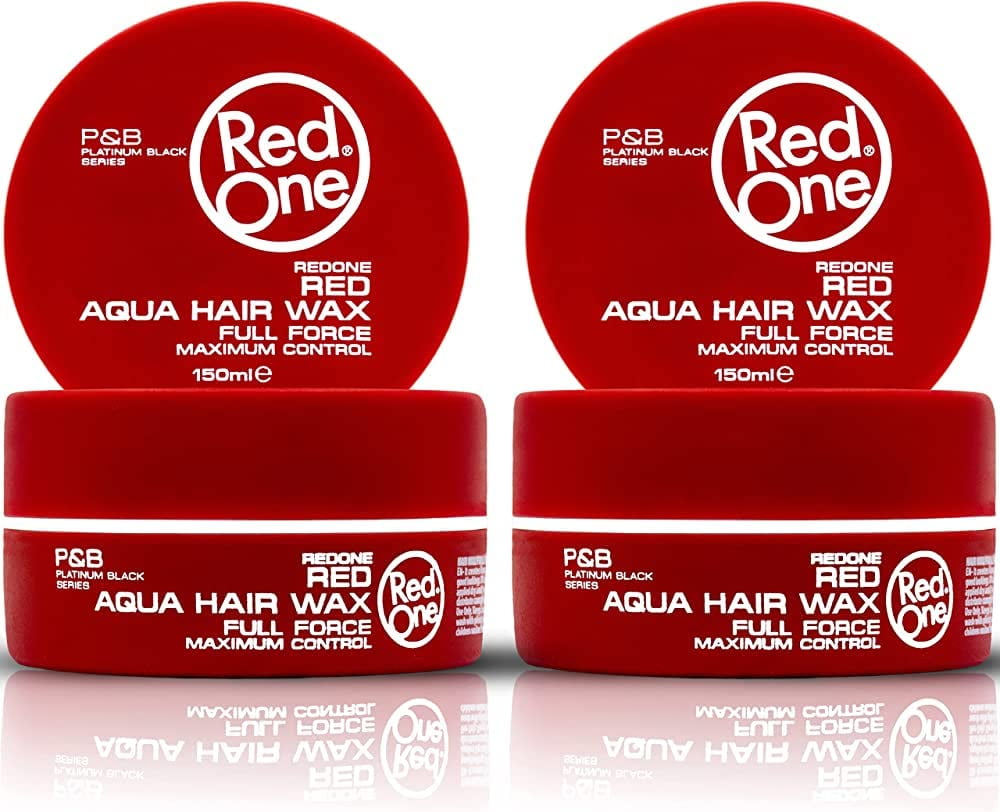 4 X Red One Maximum Control Red Aqua Hair Wax 150ml - Walmart.com