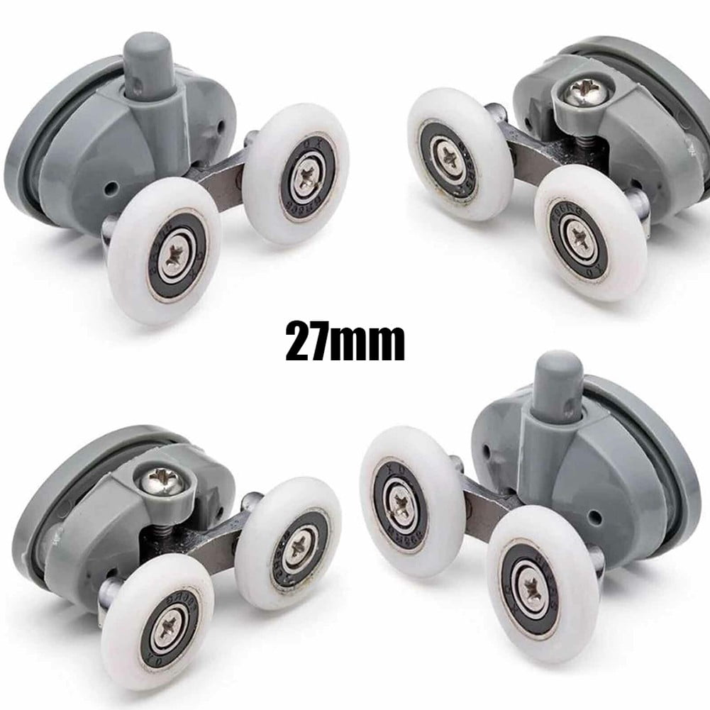 4 X Twin Butterfly Shower Door Top Bottom Rollers/Runner/Wheels 19/23 ...
