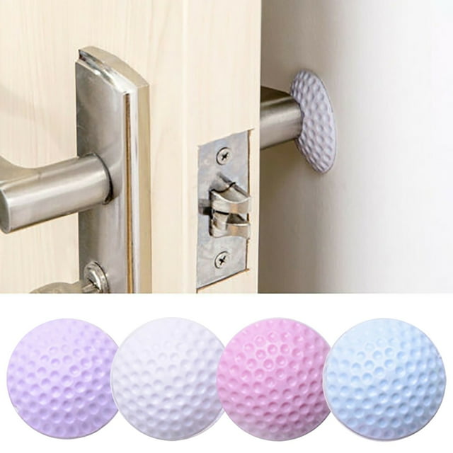 4 X Wall Protector Self Adhesive Rubber Stop Door Handle Bumper Guard ...