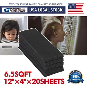 4"X12" Multi-Use Charcoal Air Filter Pad Reduce Home Dust,Dirt,Smoke ...