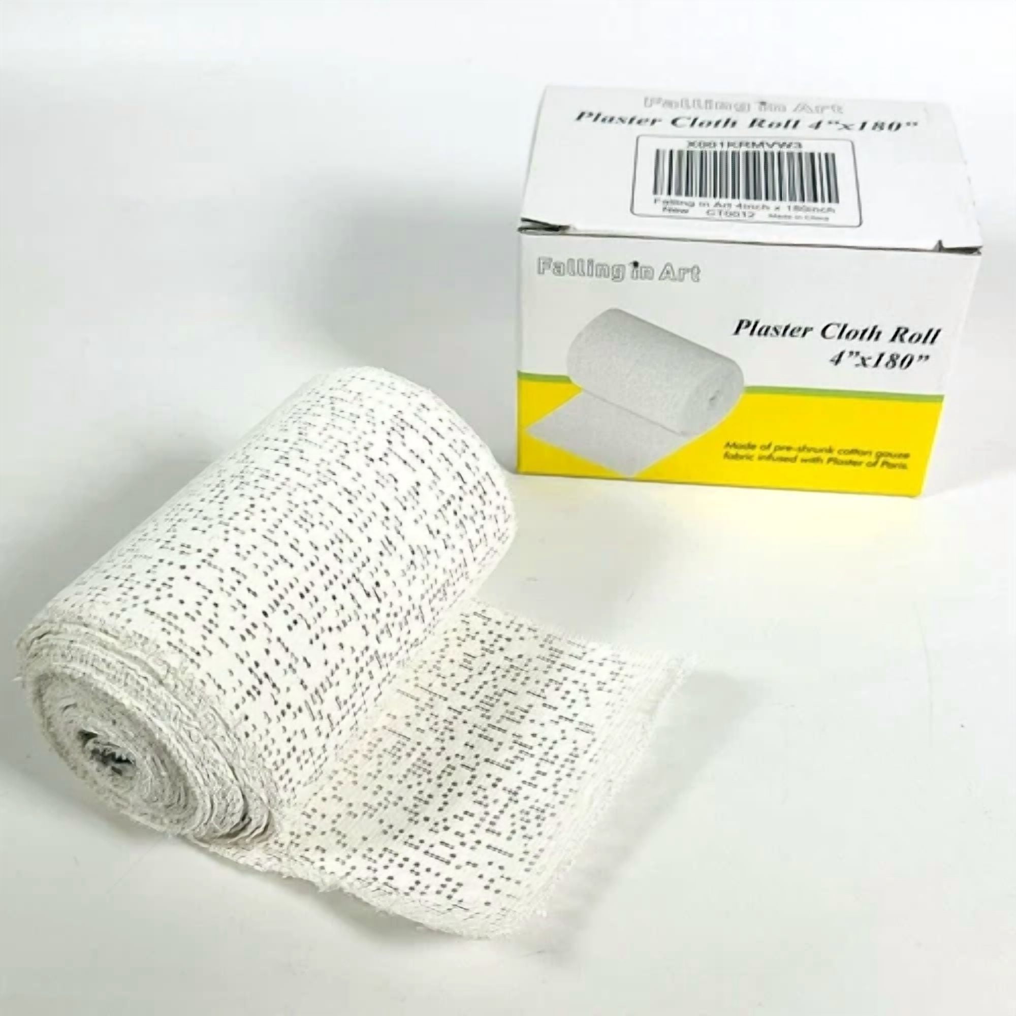 4"X180" Plaster Of Paris Cloth Gauze Roll Cast Bandage Wrap Strip Art ...