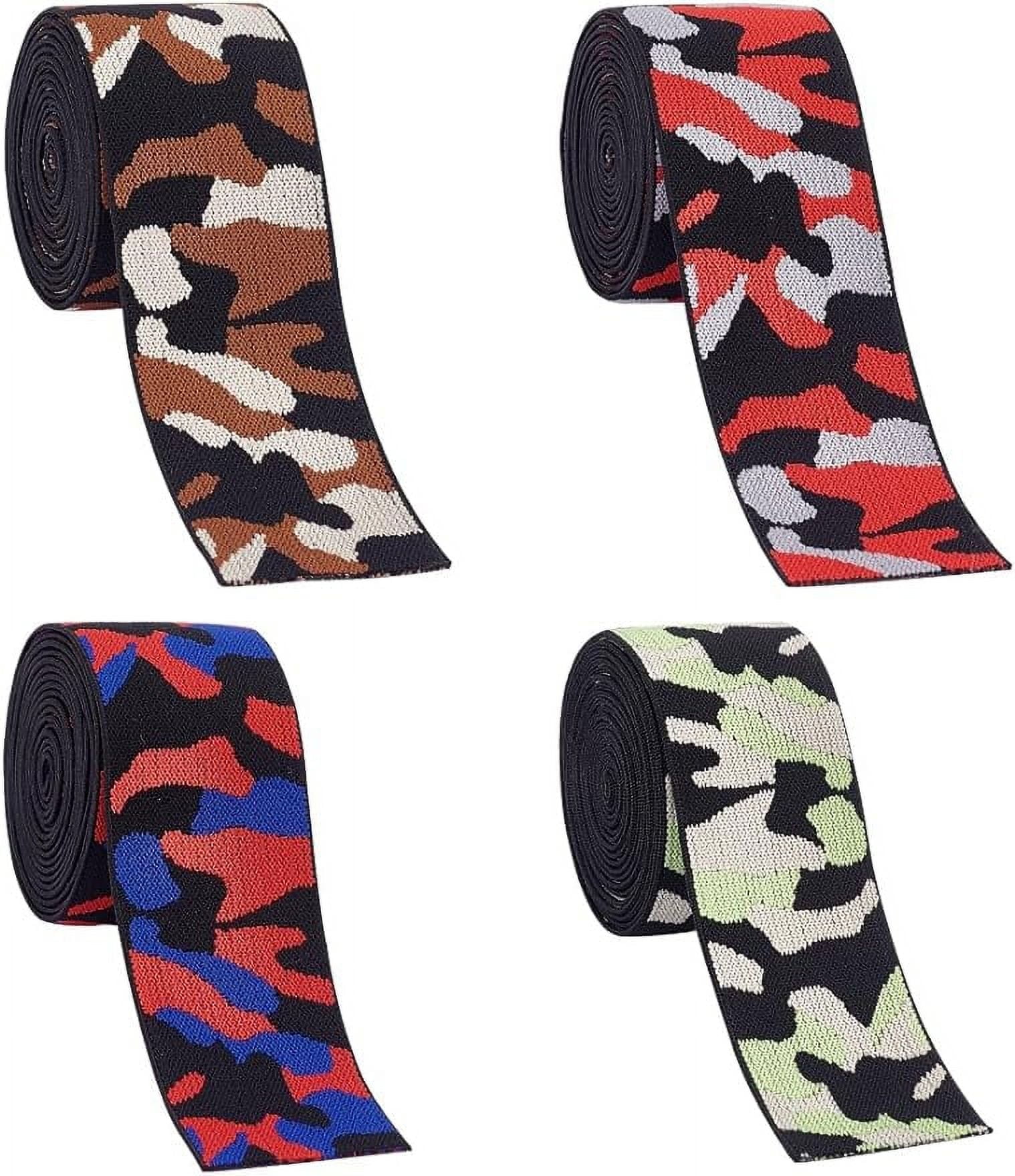 4 Yards Camouflage Print Elastic Ribbon 40mm Military Pattern ...