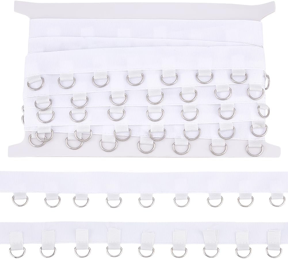 4 Yards White Grommet Trim with D Rings 1.2inch Eyelet Grommet Tape ...