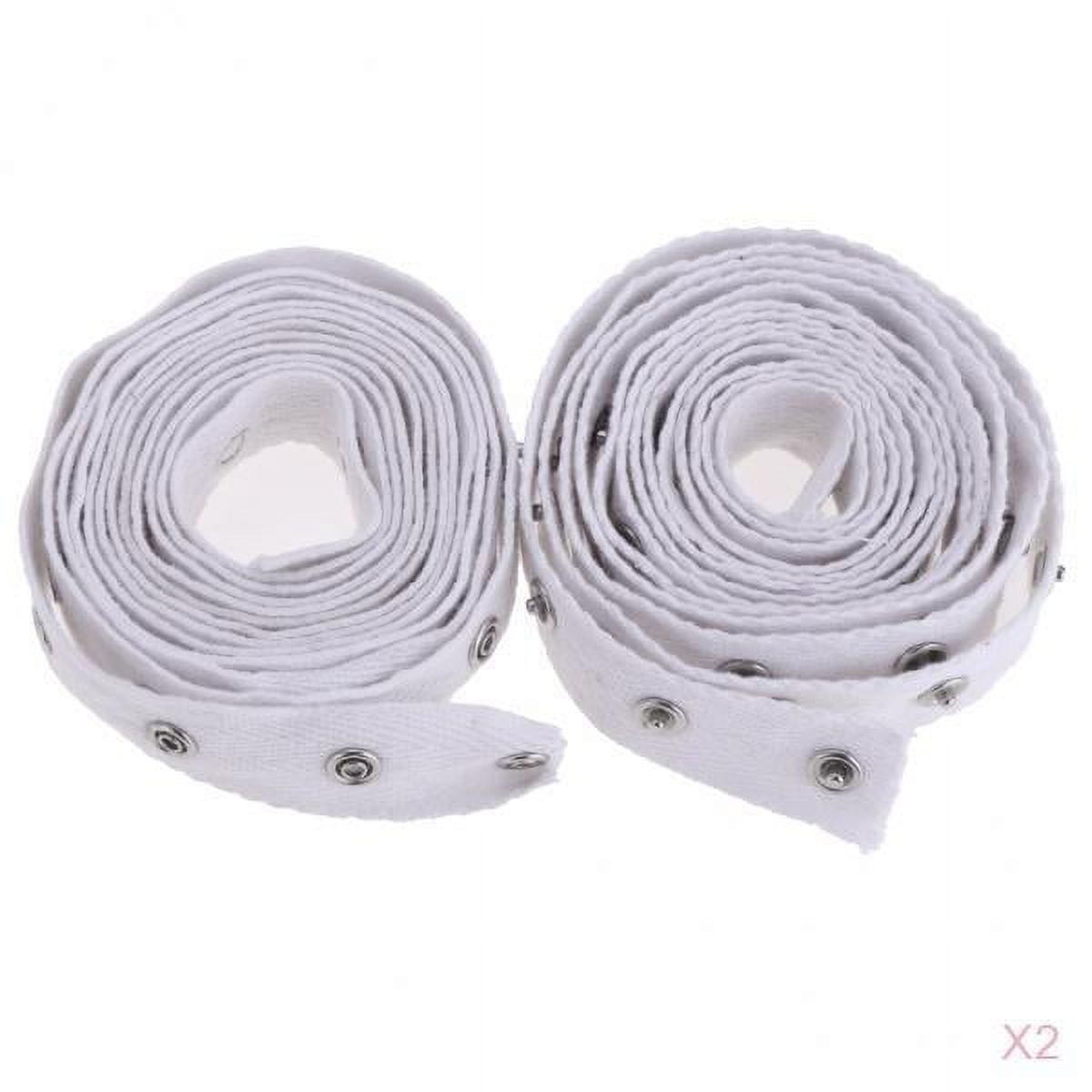 4 Yards White Sewing Snap Tape Band Metal Snap Buttons Zipper Fastener ...