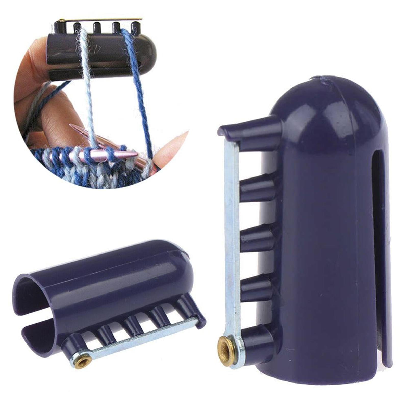 4 Yarn Guide Finger Holder Knitting Thimble Tool Yarn Guide Separated ...